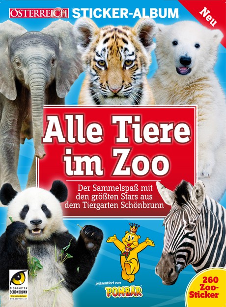 Stickeralbum "Alle Tiere im Zoo" – Tiergarten Schönbrunn